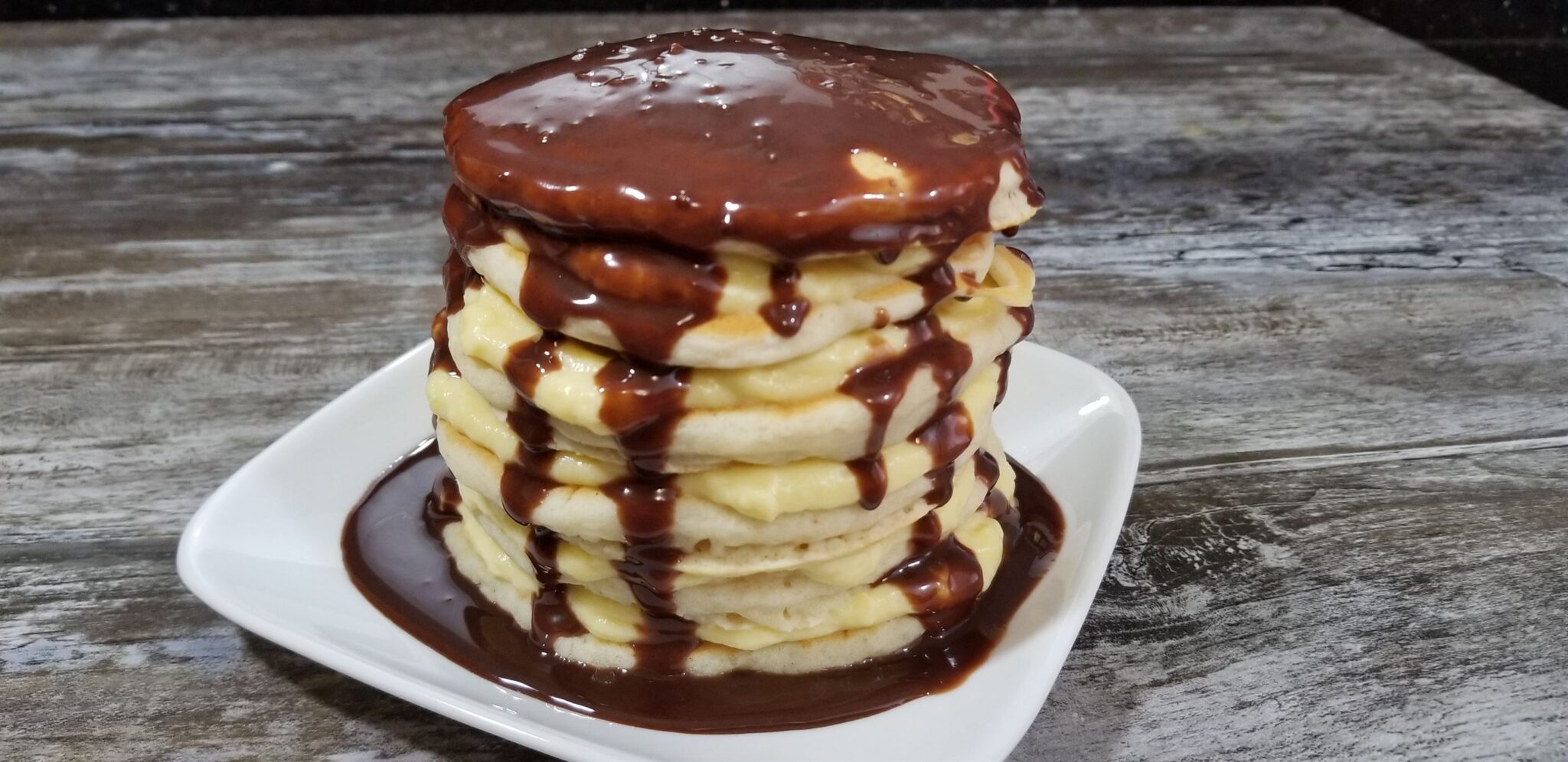 Boston Creme Pie Pancakes – Average Guy Gourmet
